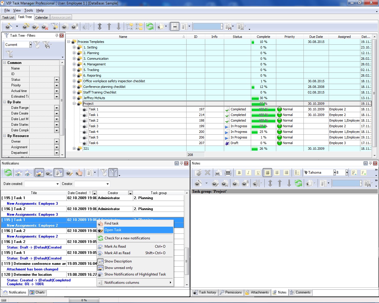 Recurring tasks database and task management software Recurring tasks database and task management software